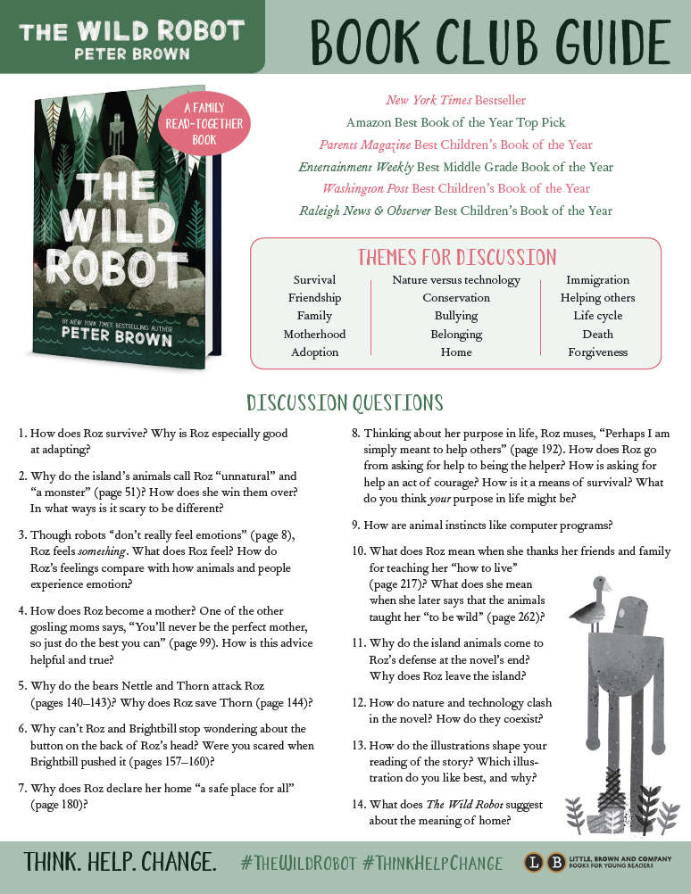 The Wild Robot by Peter Brown | Hachette Book Group